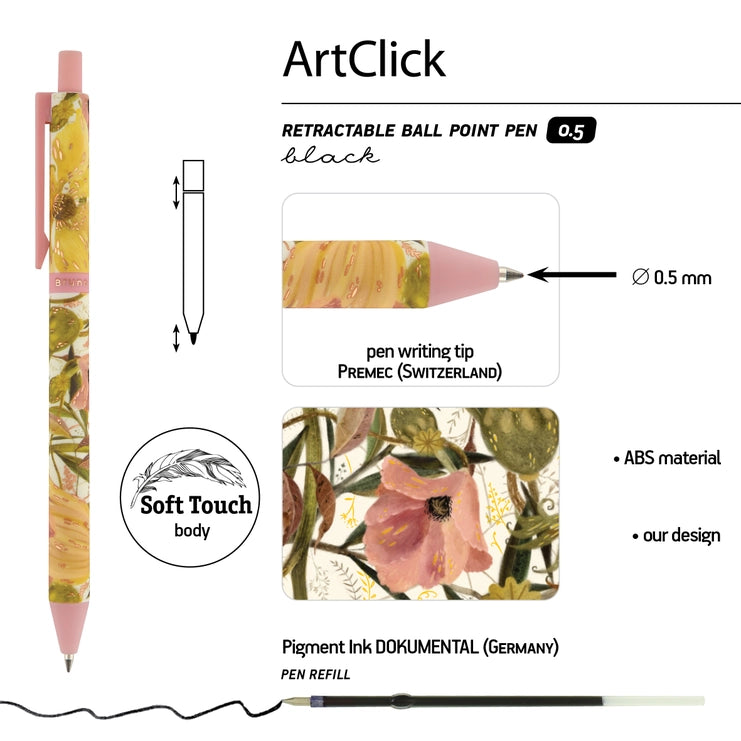 Bloom Artclick Ballpoint Pen (3 styles) – Smith & York Co.