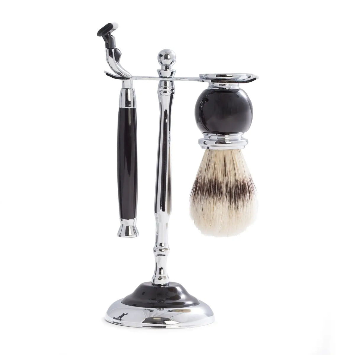 Black Enamel Finish Shaving Set – Smith & York Co.