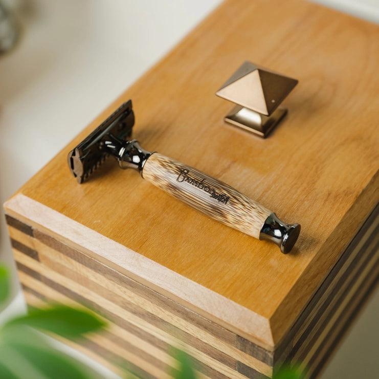 Bamboo Stainless Steel Safety Razor – Smith & York Co.